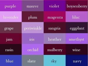 240 color names in English | Just English